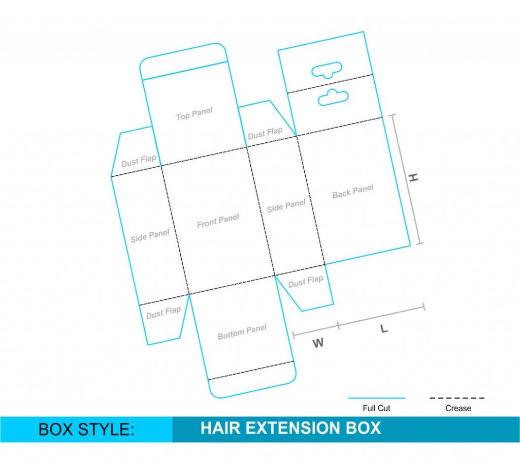 Custom Reverse Tuck Hanging Tab Box & Hanging Tab Boxes